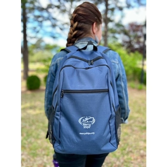 Mercy Ships Embroidered Laptop Backpack – Giving Catalog